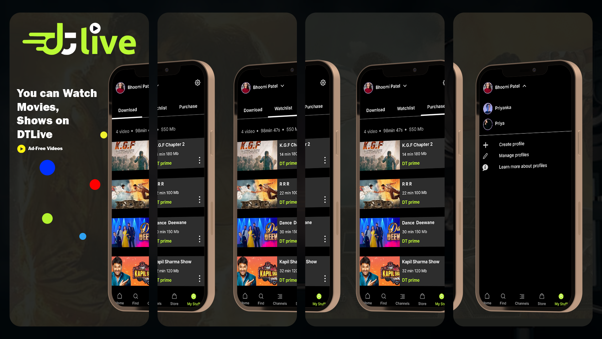 DTLive - Movies – TV Series – Live TV - Channels - OTT - Android app | Laravel Admin Panel by ...